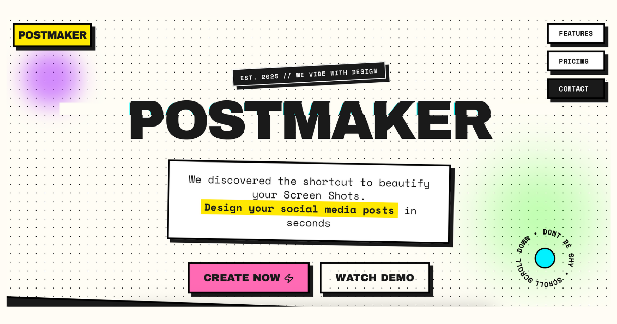 Postmaker - Create Stunning Social Media Posts & Graphics Online